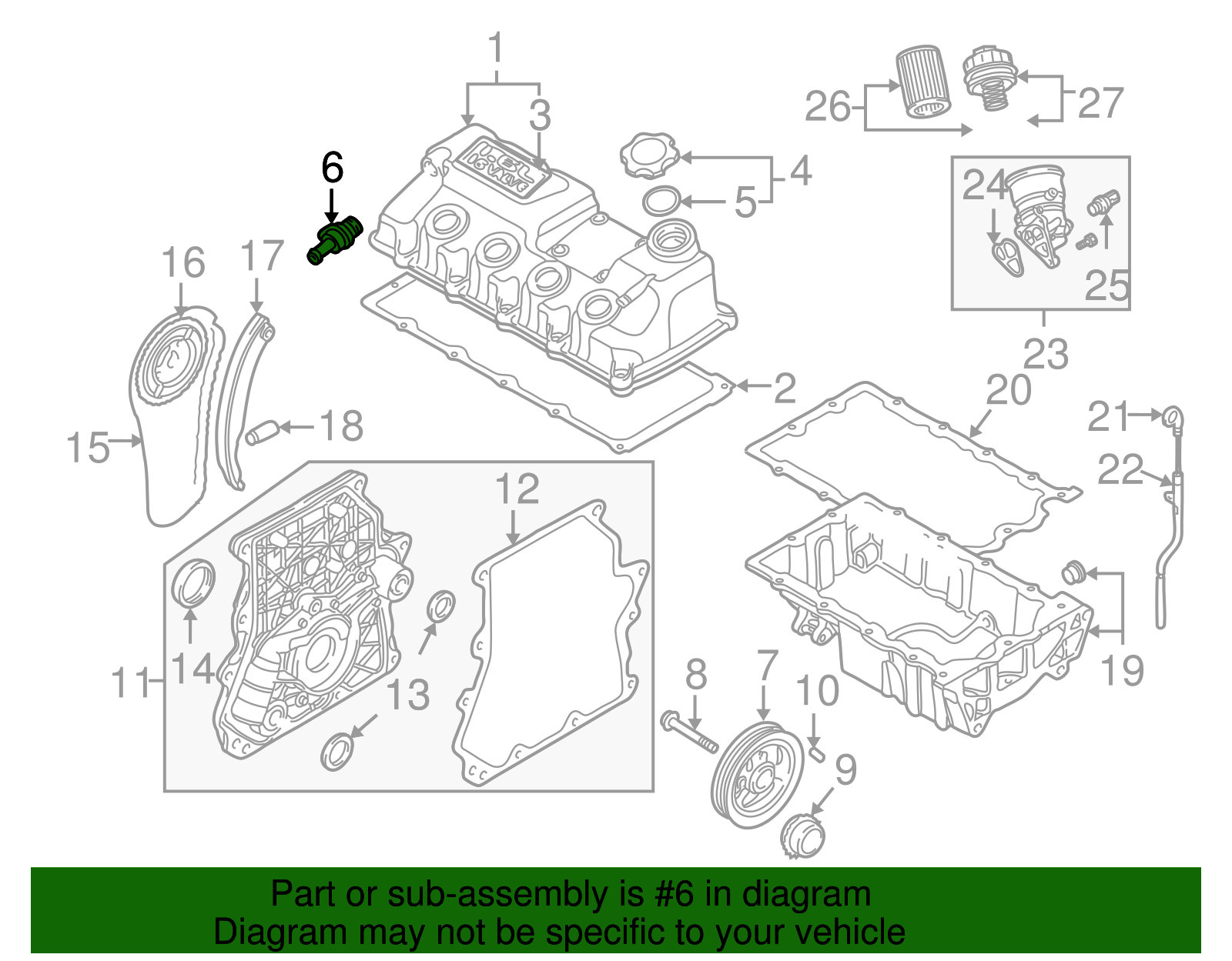 2002-2004 Mini Cooper PCV Valve 11-12-7-829-990 | Mini Parts Direct