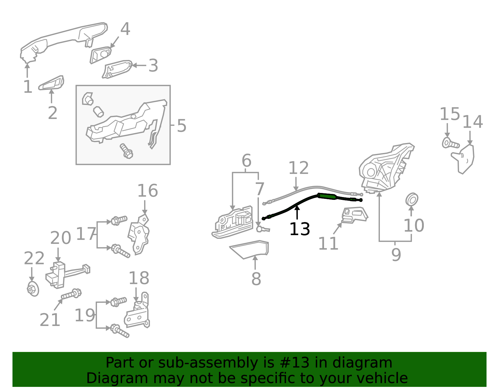 69730-AQ010 - High-Quality Lock Cable for 2025 Toyota Camry ...