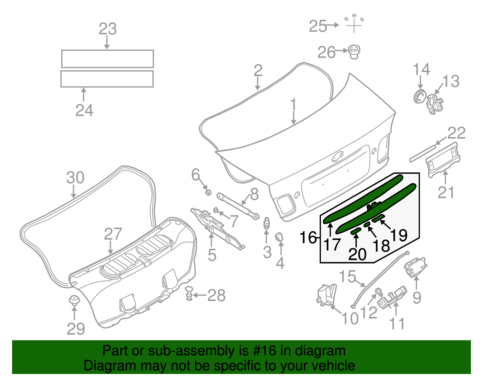 51137170965 - 2000-2006 BMW Handle (51-13-7-170-965) | BMW of South ...