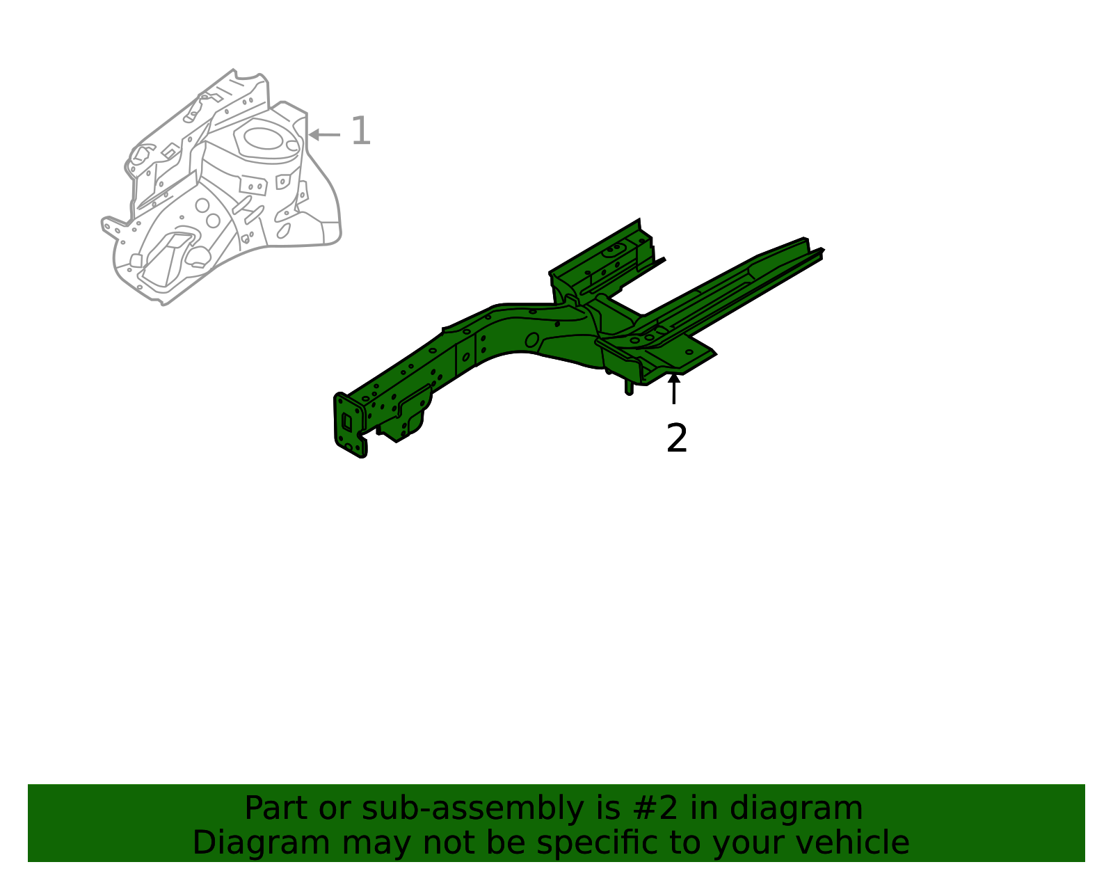 64602-1D100 - Rail Assembly 2007-2010 Kia Rondo | Kia.Parts Store
