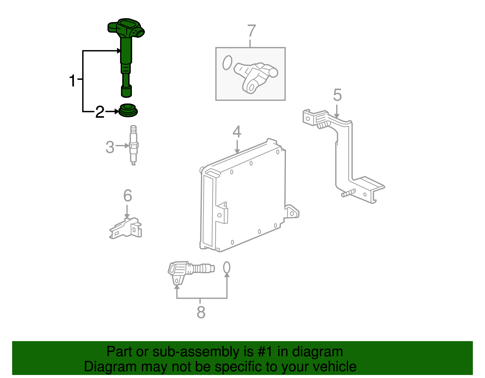 2002-2011 Honda Ignition Coil 30520-RRA-007 | OEM Parts Online