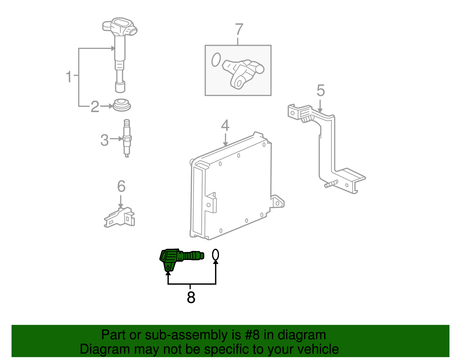 37500-RAA-A01 - Crankshaft Position Sensor 2003-2011 Honda | Honda ...