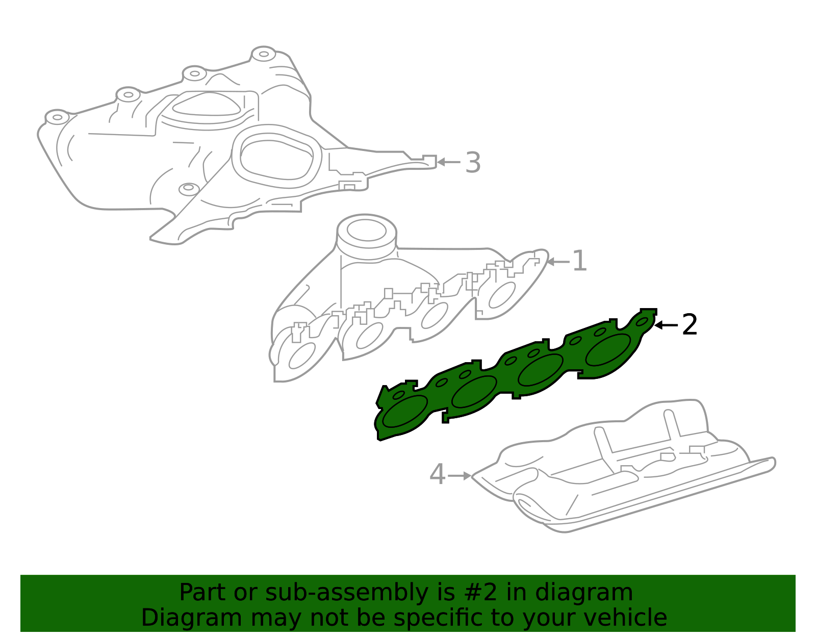 177-142-00-80 - Manifold Gasket 2015-2025 Mercedes-Benz | Mercedes-Benz ...