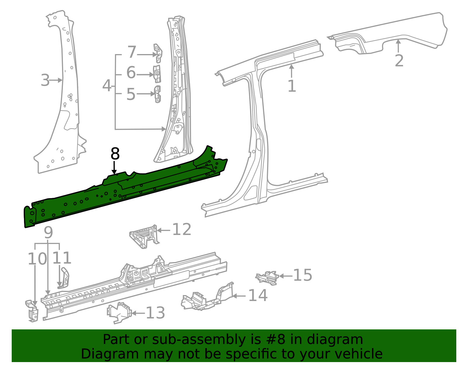61404-08901 - Rocker Panel - 2021-2025 Toyota Sienna | OEM Genuine ...