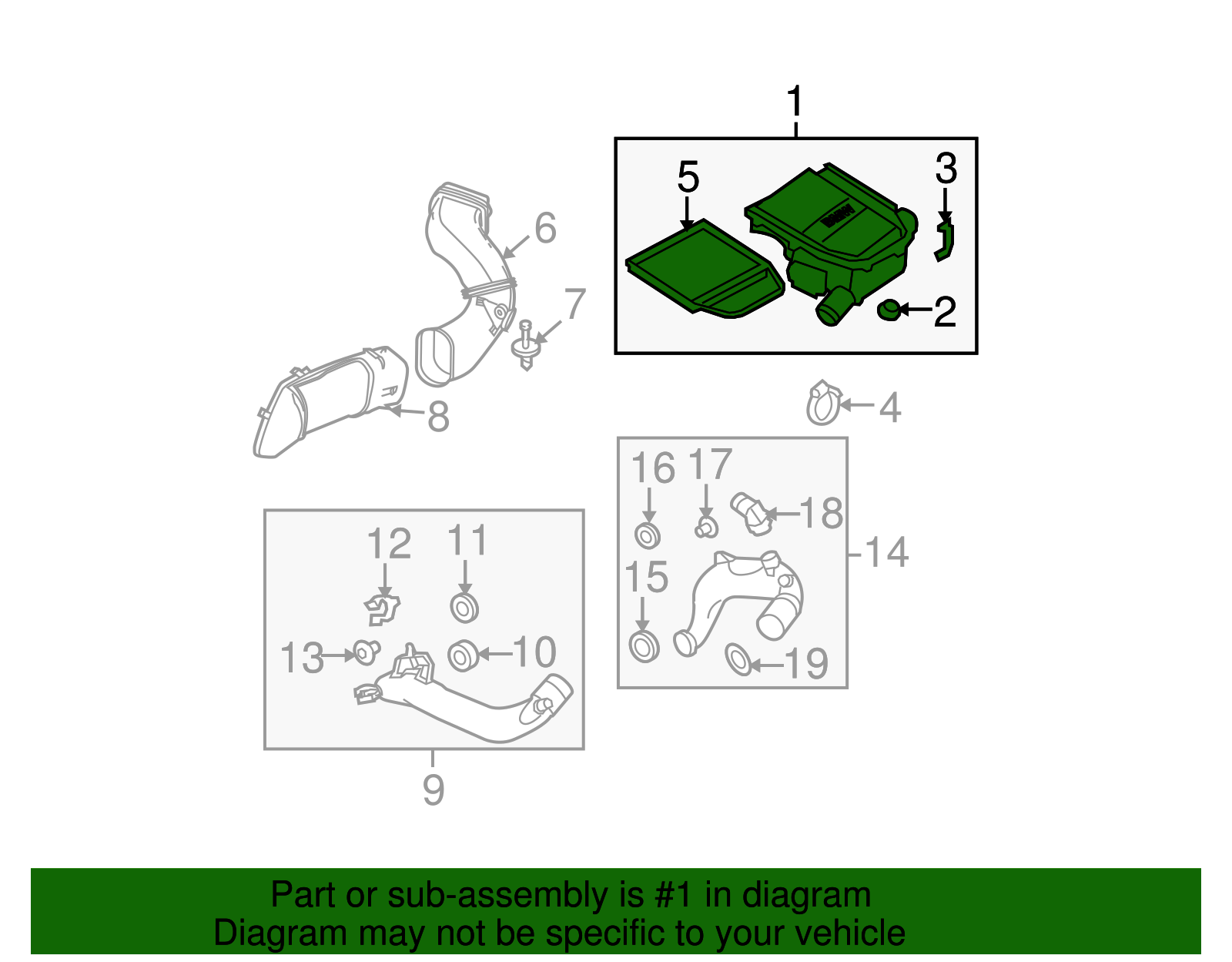 13-71-7-556-547 - Air Cleaner Assembly - 2007-2013 BMW | BMW Parts Exchange