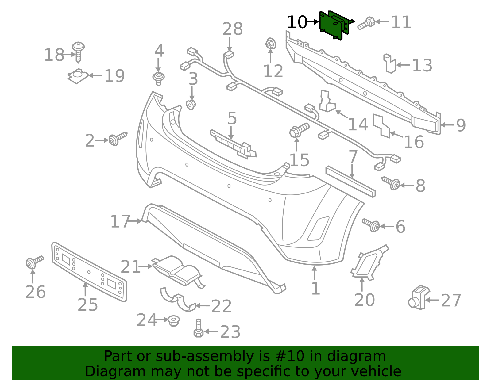 2012-2017 Hyundai Veloster Mount Bracket 86642-2V100 | MotorMotor