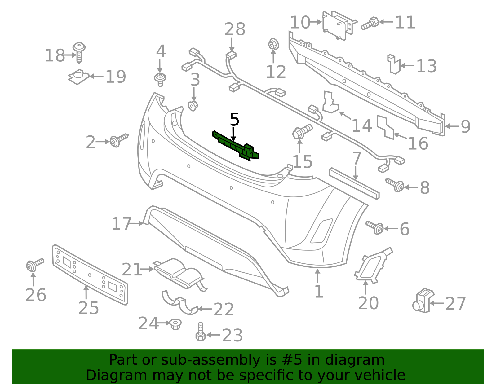 2012-2017 Hyundai Veloster Bumper Cover Reinforcement 86693-2V000 ...