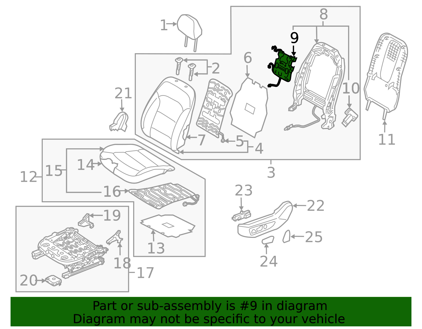 2017-2022 Hyundai Lumbar Support 88340-F2100 | MotorMotor