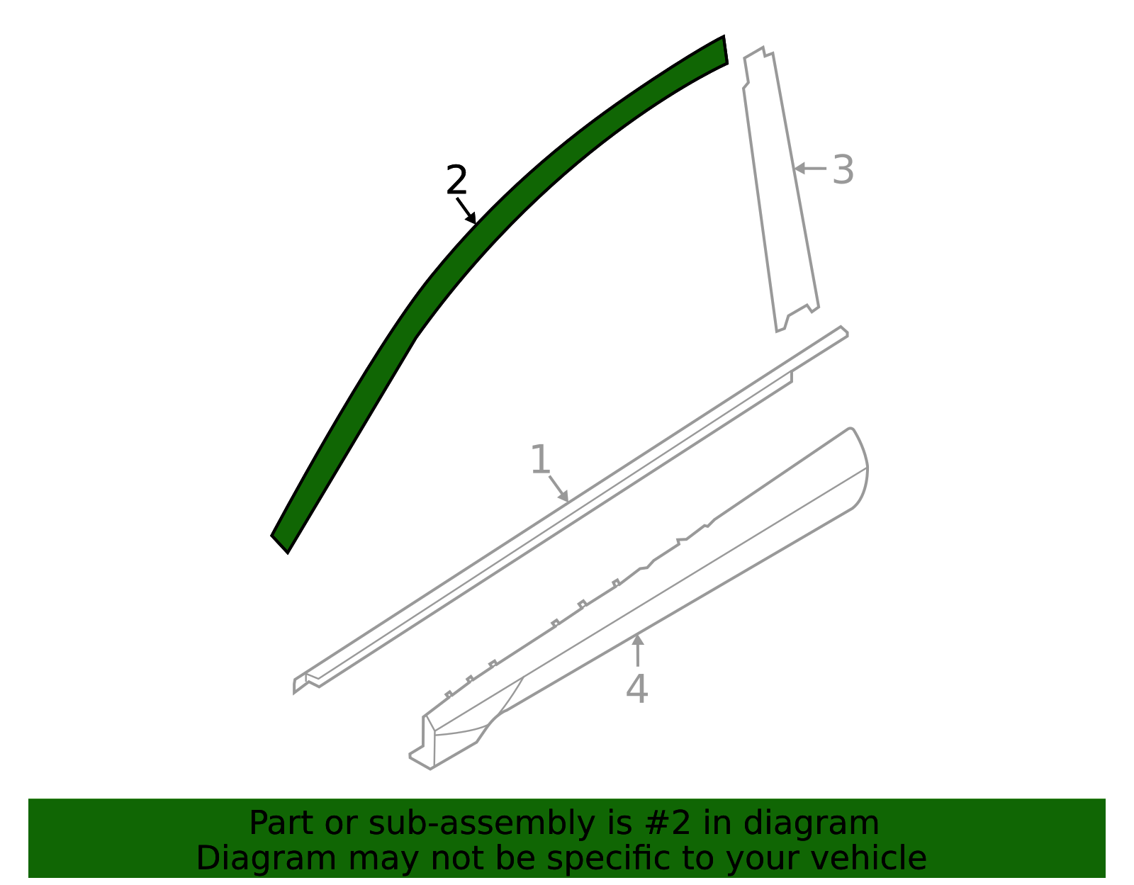 2022-2025 Hyundai Tucson Upper Molding 82850-N9010 | MotorMotor
