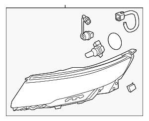 2011-2015 Chevrolet Volt Driver Side Headlamp Assembly 22902126 | Shop ...