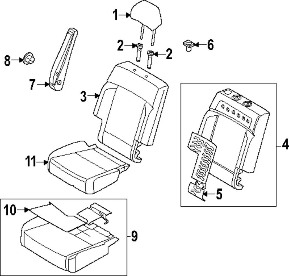 2024-2025 Hyundai Santa Fe Seat Armrest 89908-R6410-YZN | MotorMotor