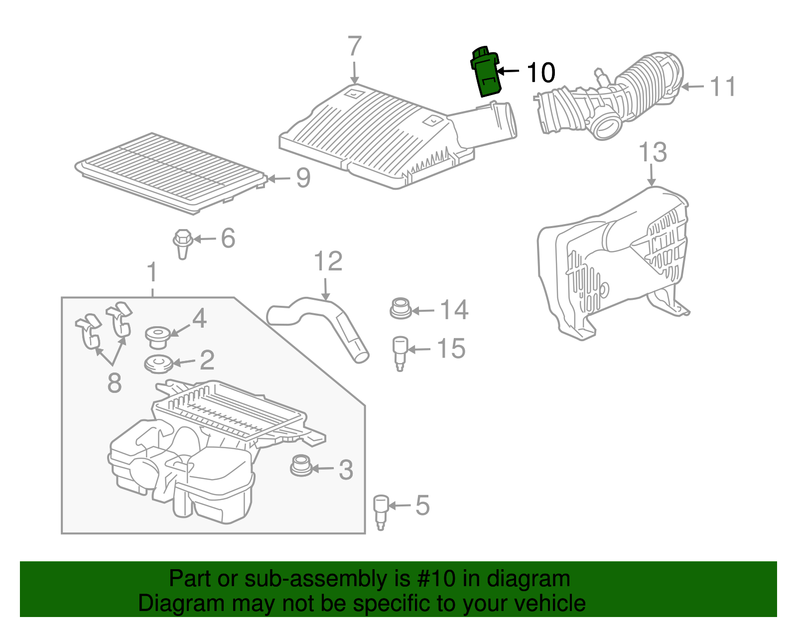 2003-2019 GM Mass Airflow Sensor with Intake Air Temperature Sensor ...