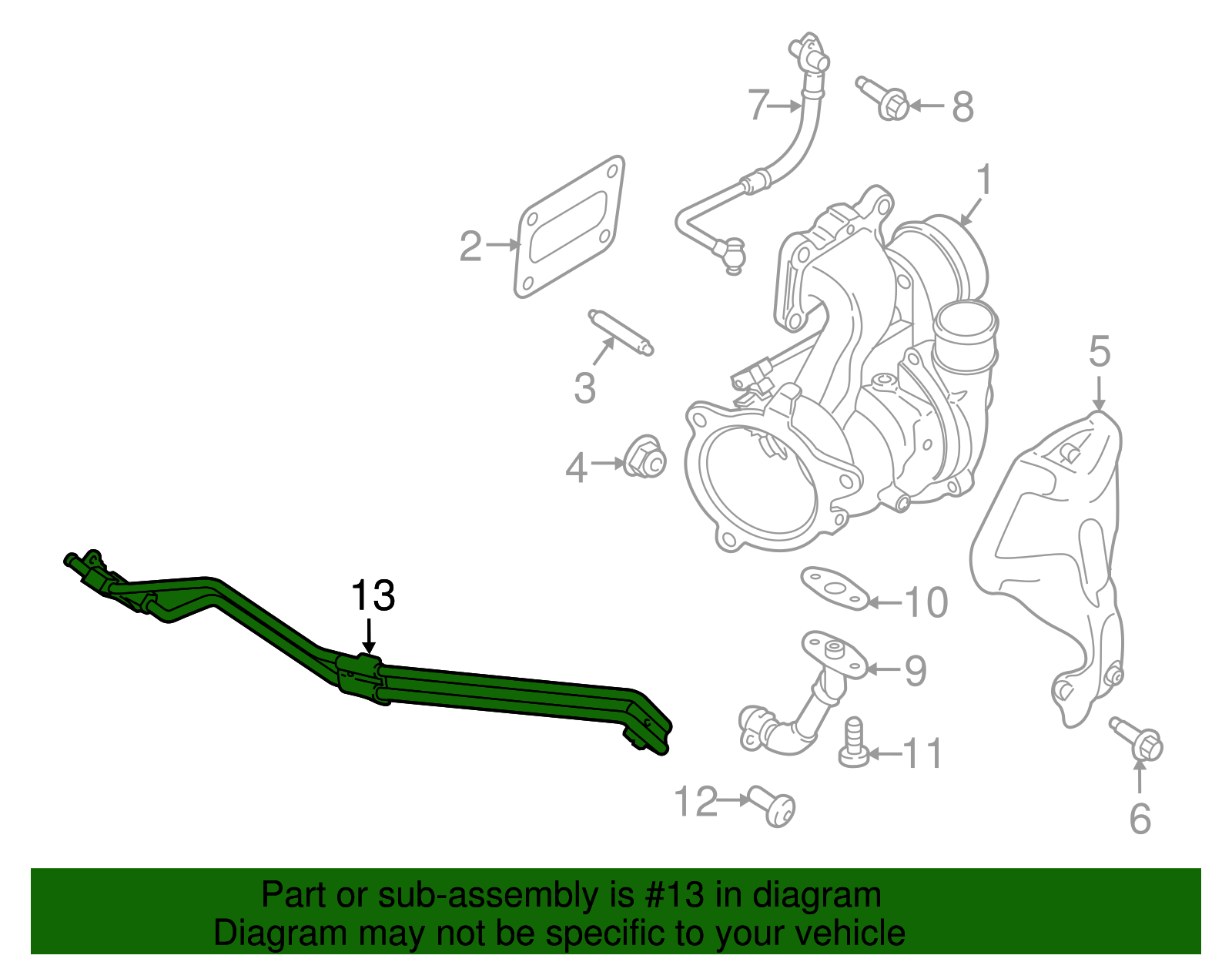 DS7Z-8K153-D - Water Pipe 2014-2020 Ford | Ford Parts Center