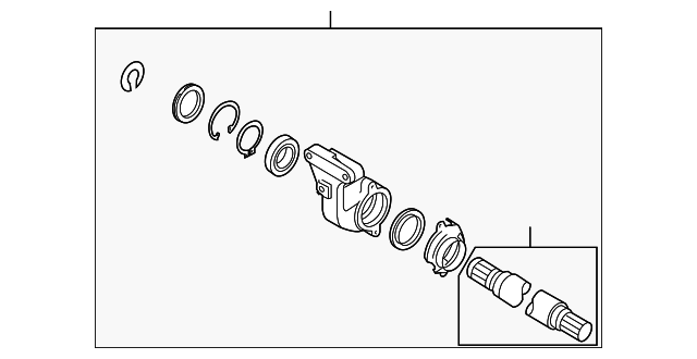 GA67-25-700 - Mazda Intermediate Shaft 2009-2013 Mazda 6 | Performance Auto Parts