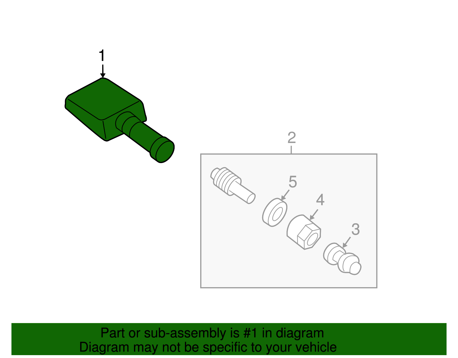 2002-2006 Ford | TPMS Sensor | 4L2Z-1A150-BB | Walls' Ford Parts