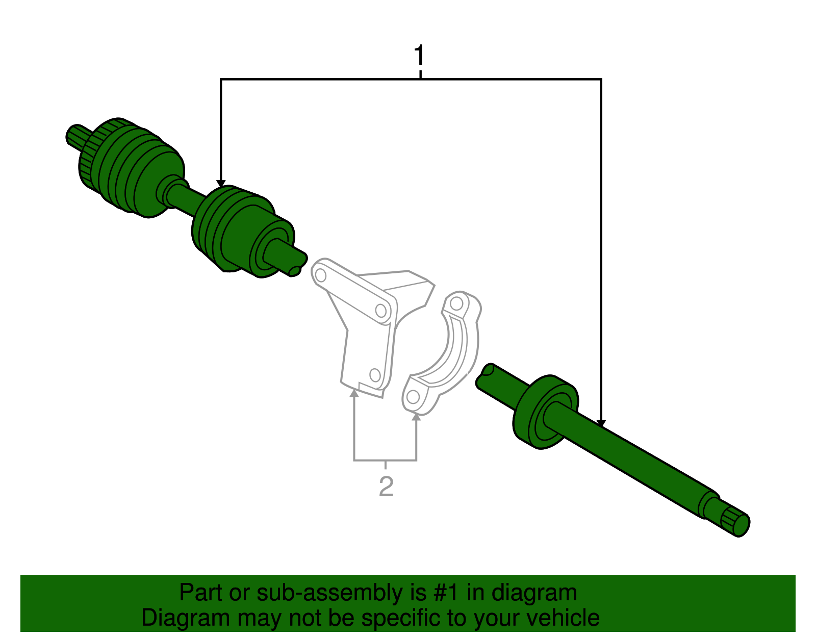 36000561 - Axle Assembly - 2005-2010 Volvo | Volvo OEM Parts Direct