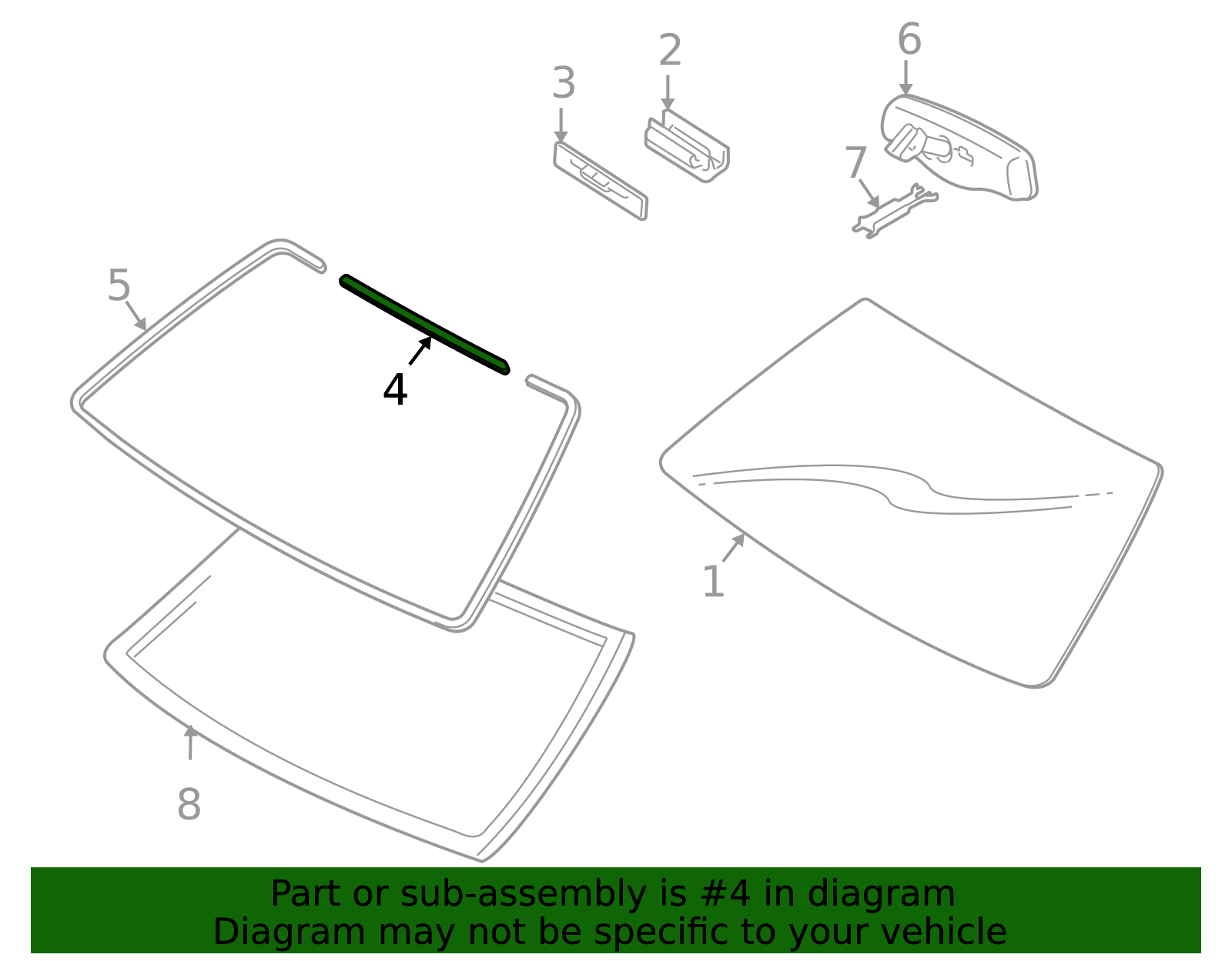 90998-91003 - Windshield Seal 1999-2015 Toyota | Longo Toyota Parts