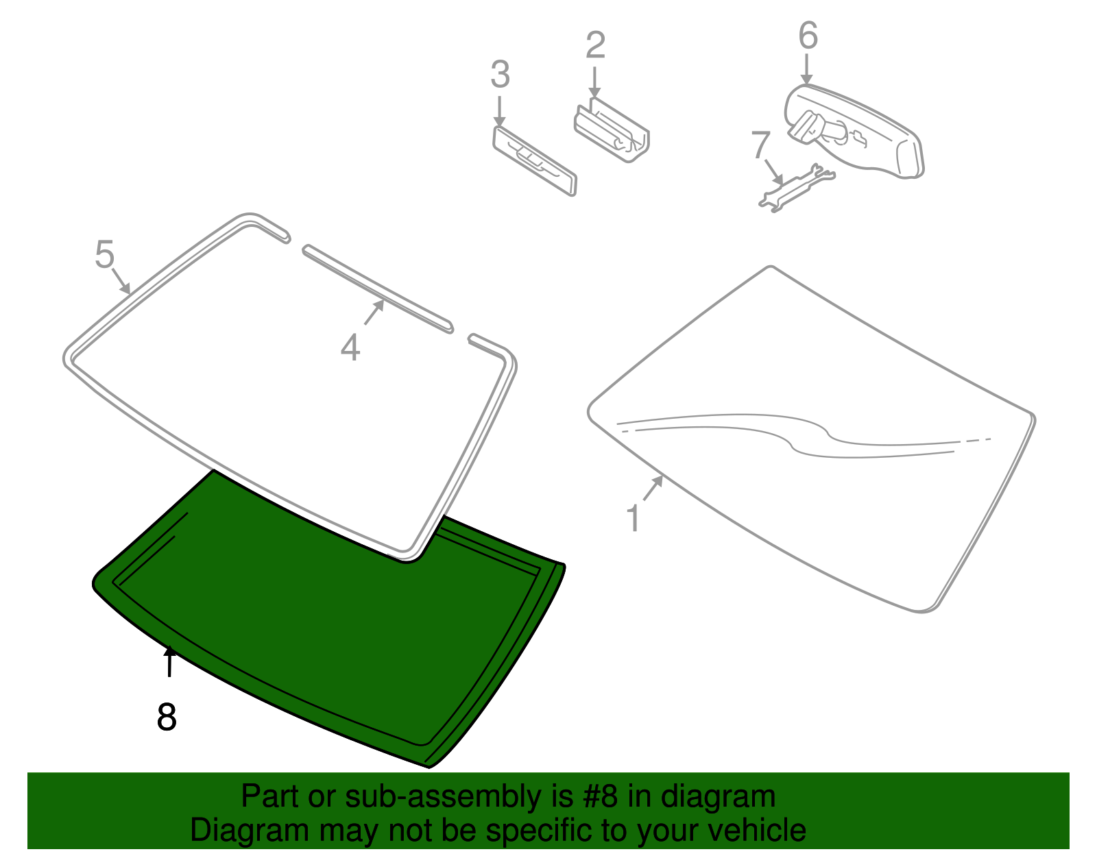 Toyota Windshield Molding - Outer Weather Seal - Part #75531-04081 ...