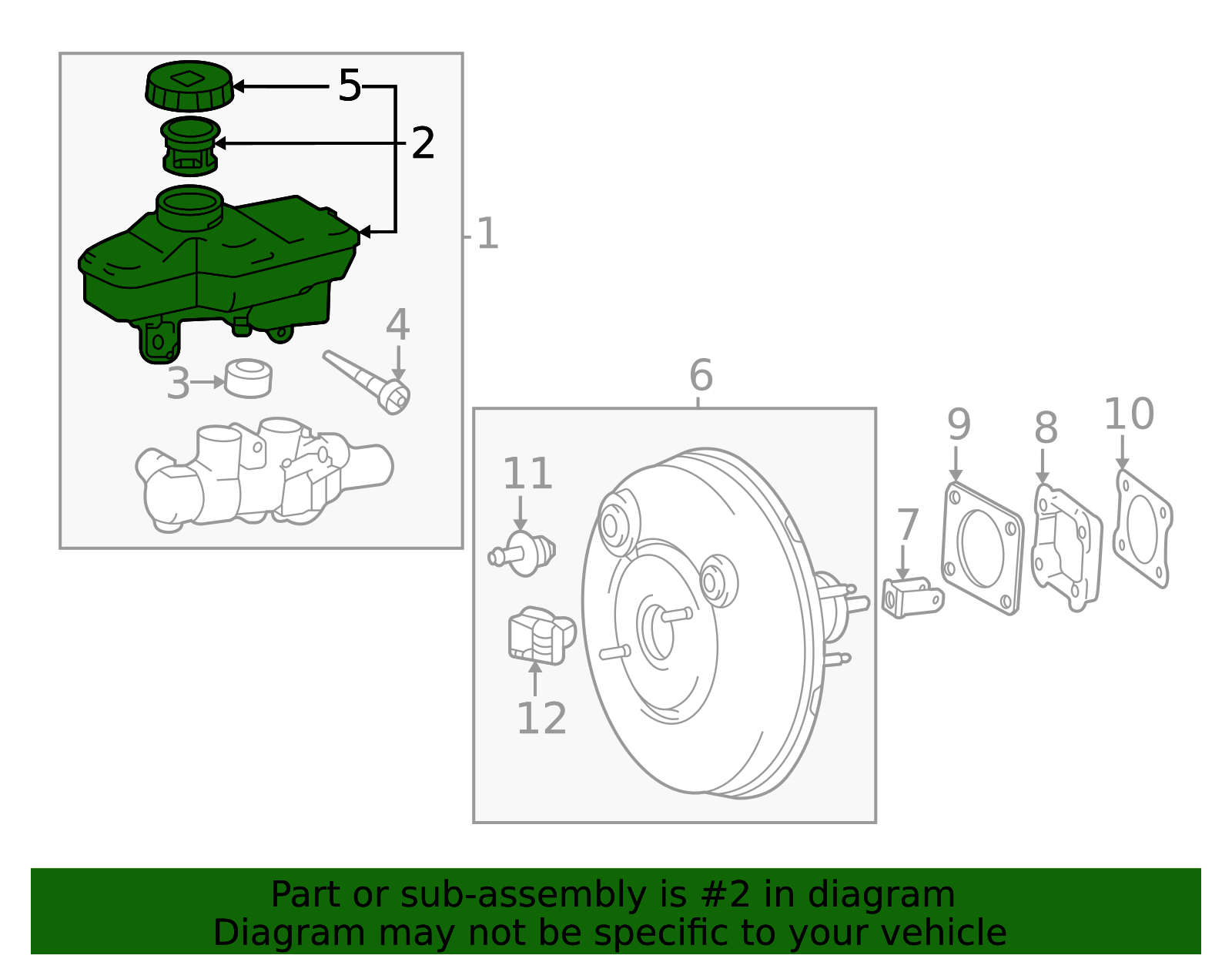 2024-2025 Toyota Tacoma Brake Master Cylinder Reservoir 47220-AK021 ...
