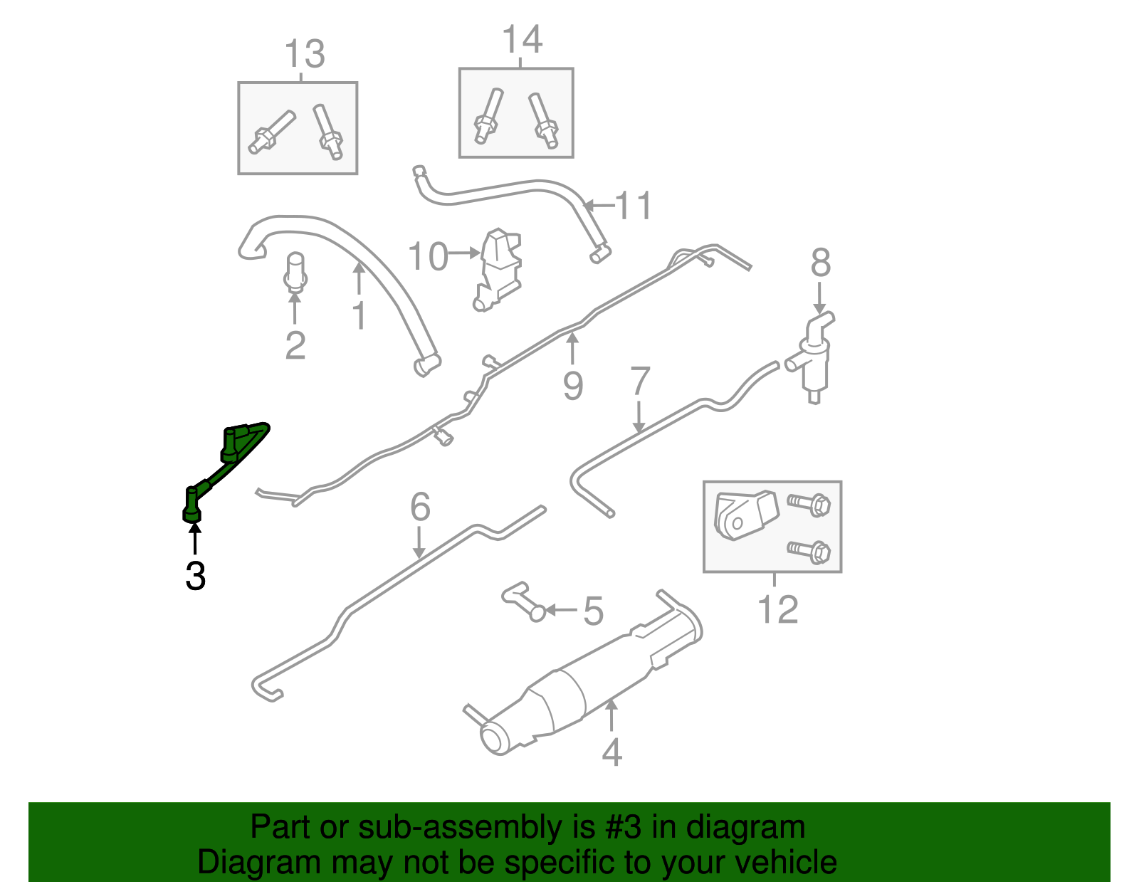 2006-2010 Ford Tube Assembly 6L2Z-6758-BA | Ford OEM Parts Outlet