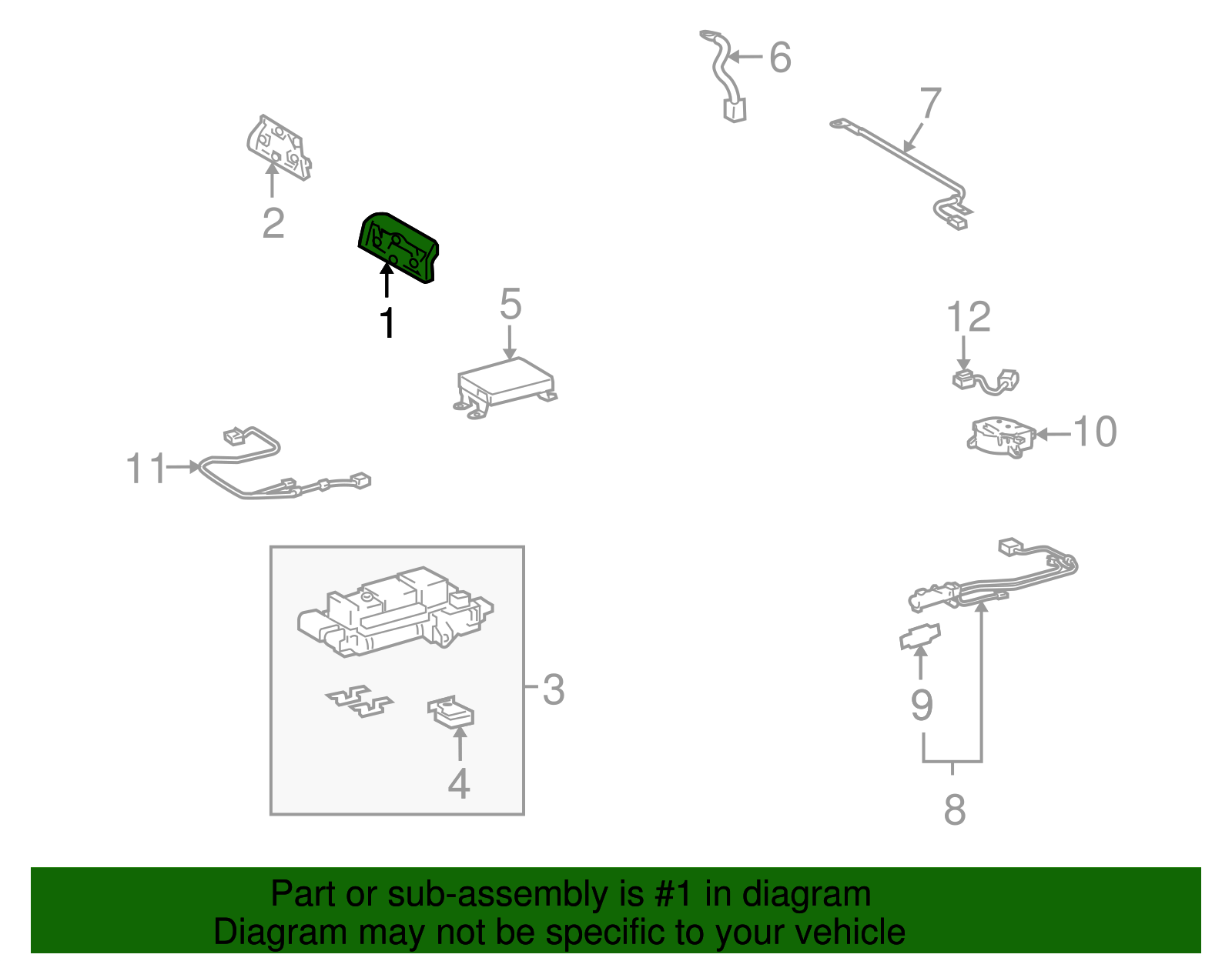 Genuine Toyota Battery Vent Tube part# 74412-48010 for 2006-2013 Toyota ...