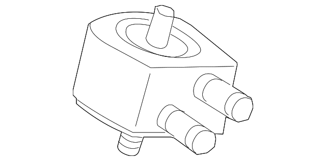F7UZ-6A642-EA - Oil Cooler - 1997-2007 Ford | Lasco Auto Parts
