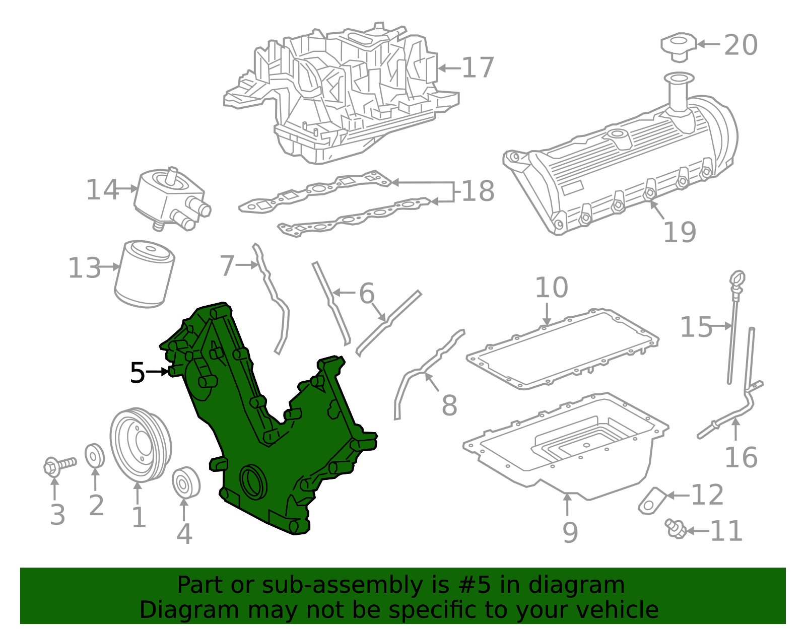 1997-2001 Ford Engine Timing Cover F75Z-6019-BA | OEM Parts Online