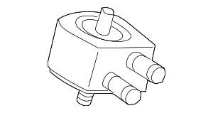 F7UZ-6A642-EA - Oil Cooler - 1997-2007 Ford | Lasco Auto Parts