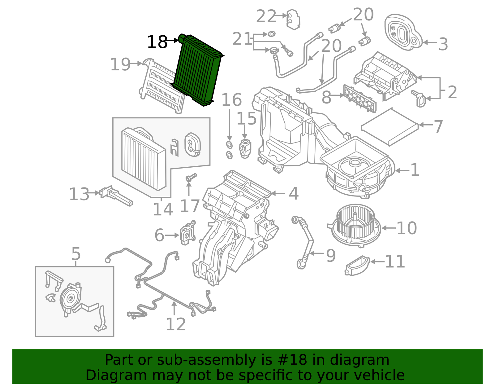 2019-2024 Volkswagen Heater Core 5WA-819-031 | OEM Parts Online
