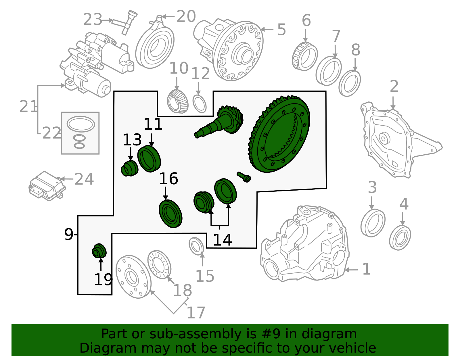ML3Z-4209-F - Ring & Pinion - 2015-2024 Ford | Eastgate Ford Parts