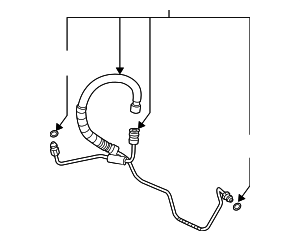 2004-2009 GM Power Steering Gear Inlet Hose 15781944 | Capital Chevy Parts