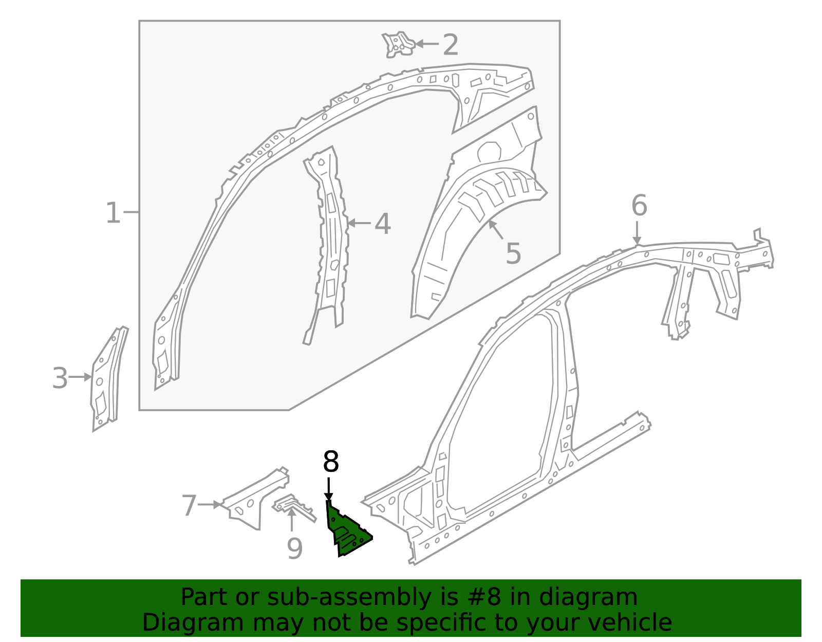 2019-2025 BMW Aperture Reinforced Reinforcement 41-00-7-488-099 | BMW ...