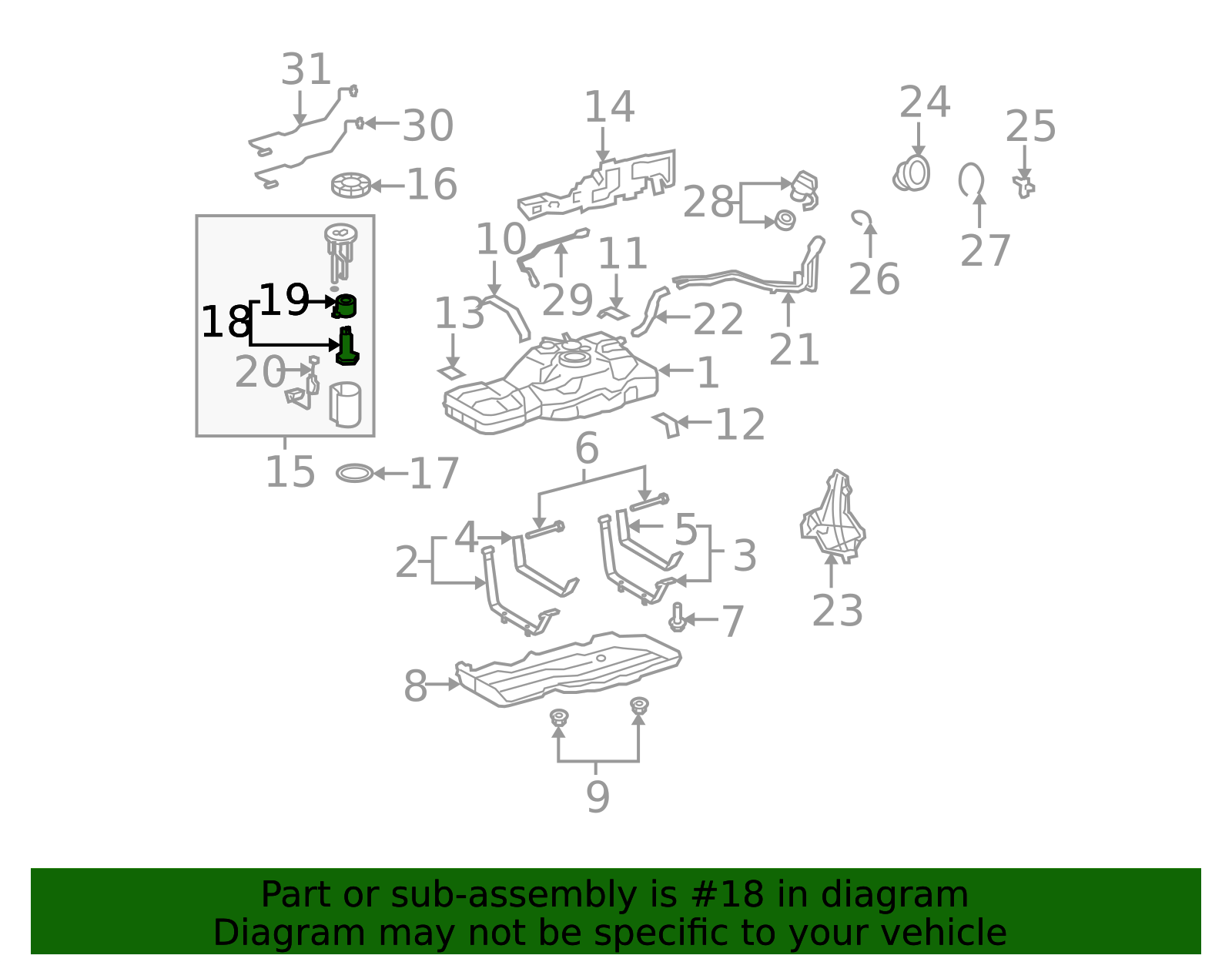 23220-50130 - Fuel Pump And Strainer Set 2004-2009 Toyota | Toyota San ...