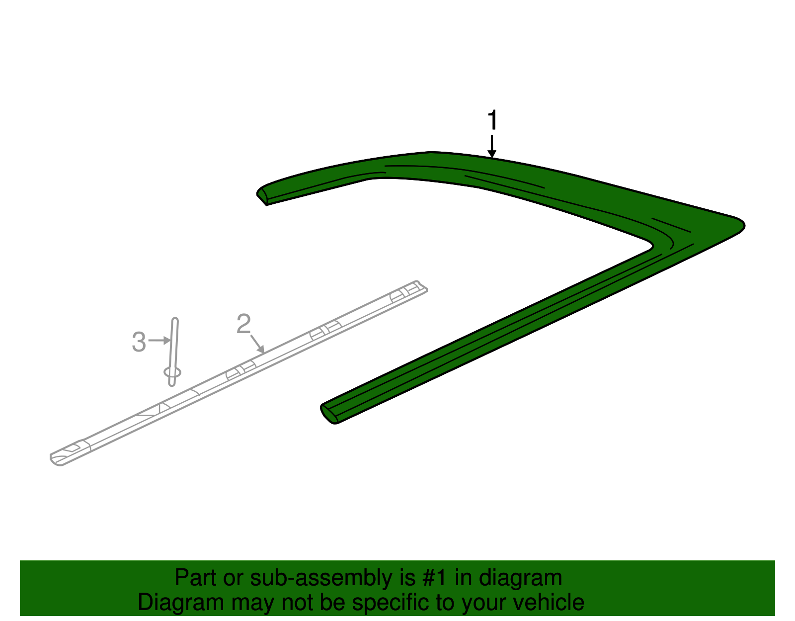 2015-2019 Cadillac ATS Rear Driver Side Upper Side Door Opening Reveal ...