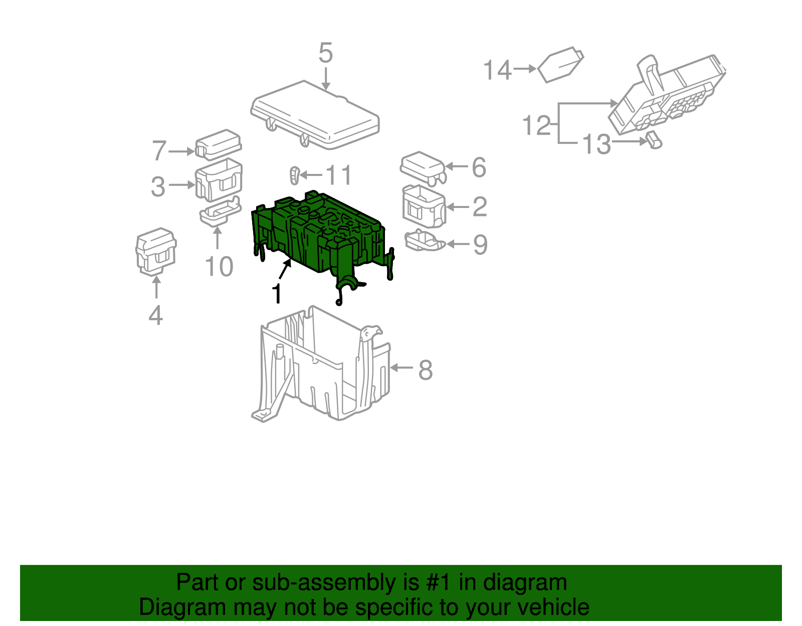 2003-2014 Toyota 2003-2014 Toyota - Relay Box 82741-35110 | Sparks Parts