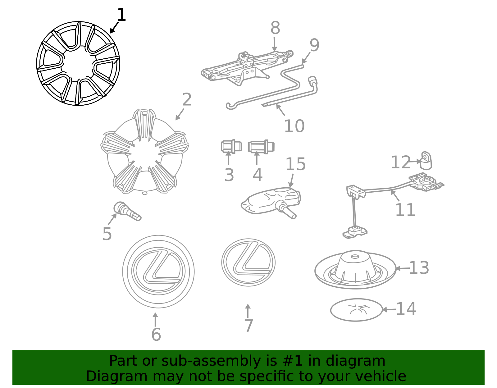 42611-AH012 - Wheel 2004-2009 Lexus | Lexus of Stevens Creek Parts