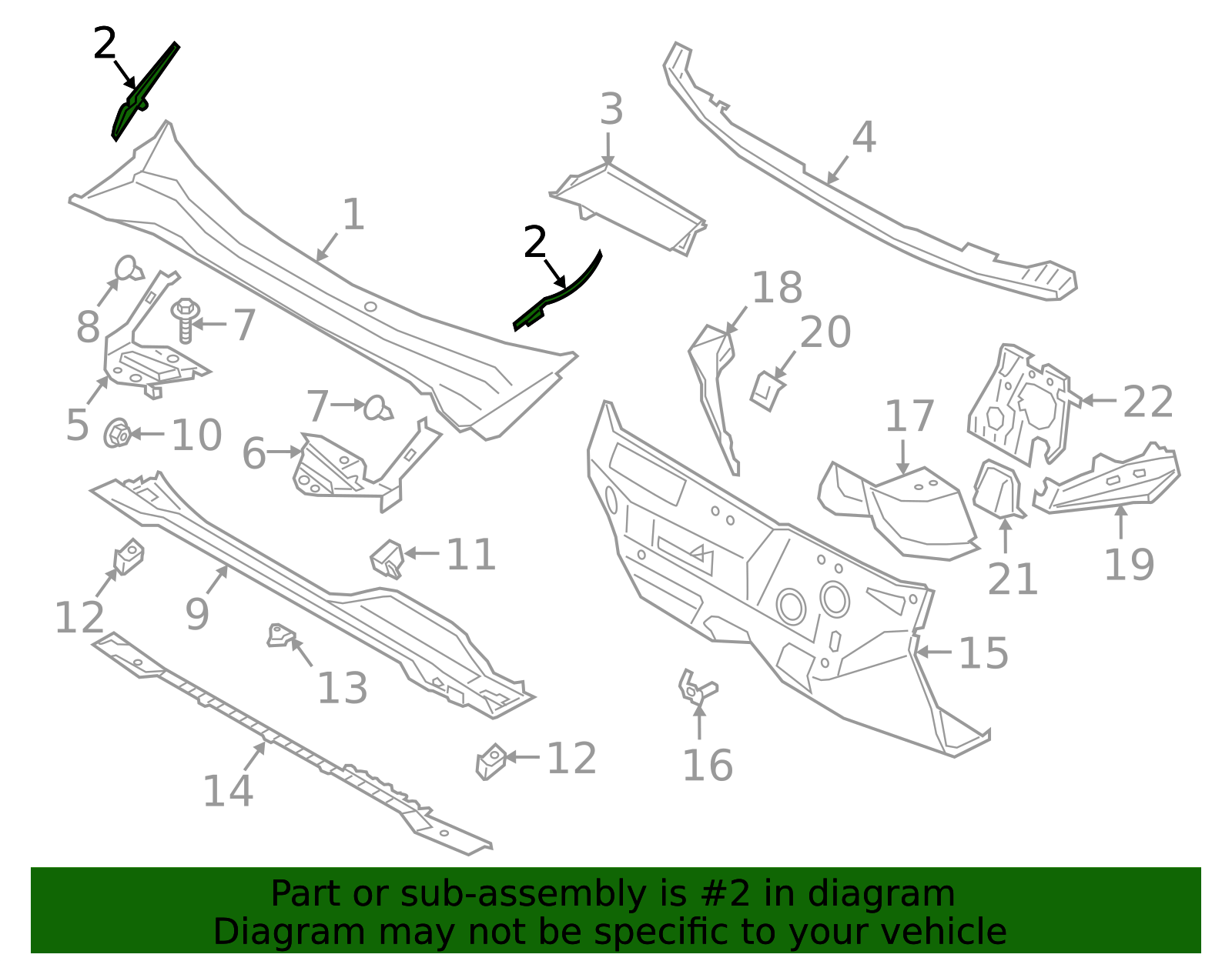 LJ6Z-78018A17-AA - High-Quality Outer Molding for 2020-2025 Ford Escape ...