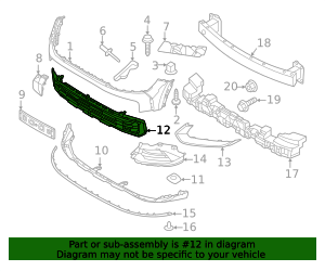 86531-CH000 - Lower Grille 2023-2025 Kia Sportage | Kia.Parts Store