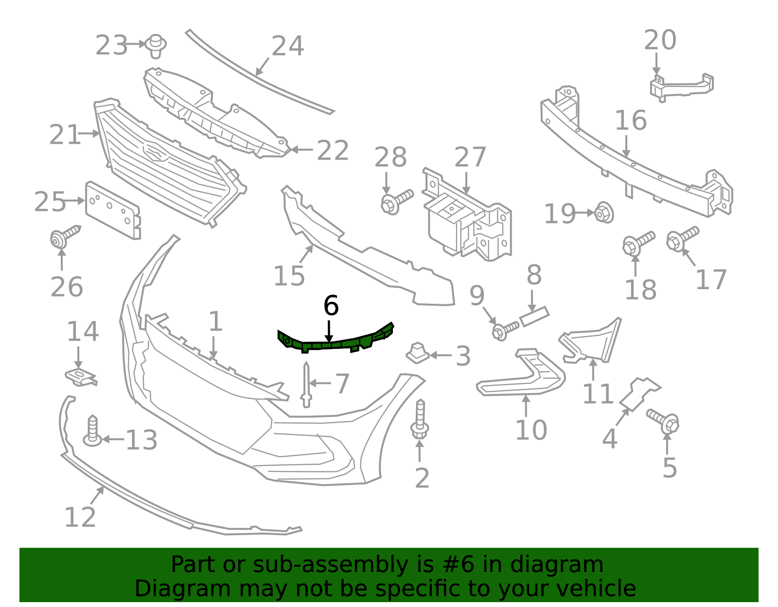 2017-2018 Hyundai Elantra Upper Reinforced 86554-F3000 | World OEM ...
