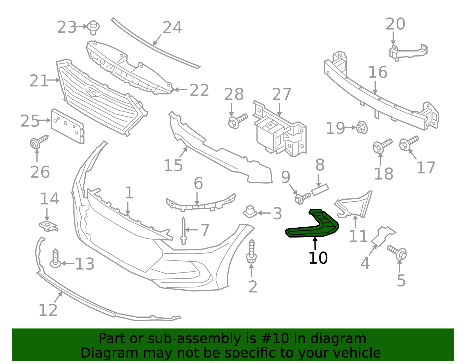 Genuine OEM Composite Assembly Part# 86563-F3400 Fits 2017-2018 Hyundai ...