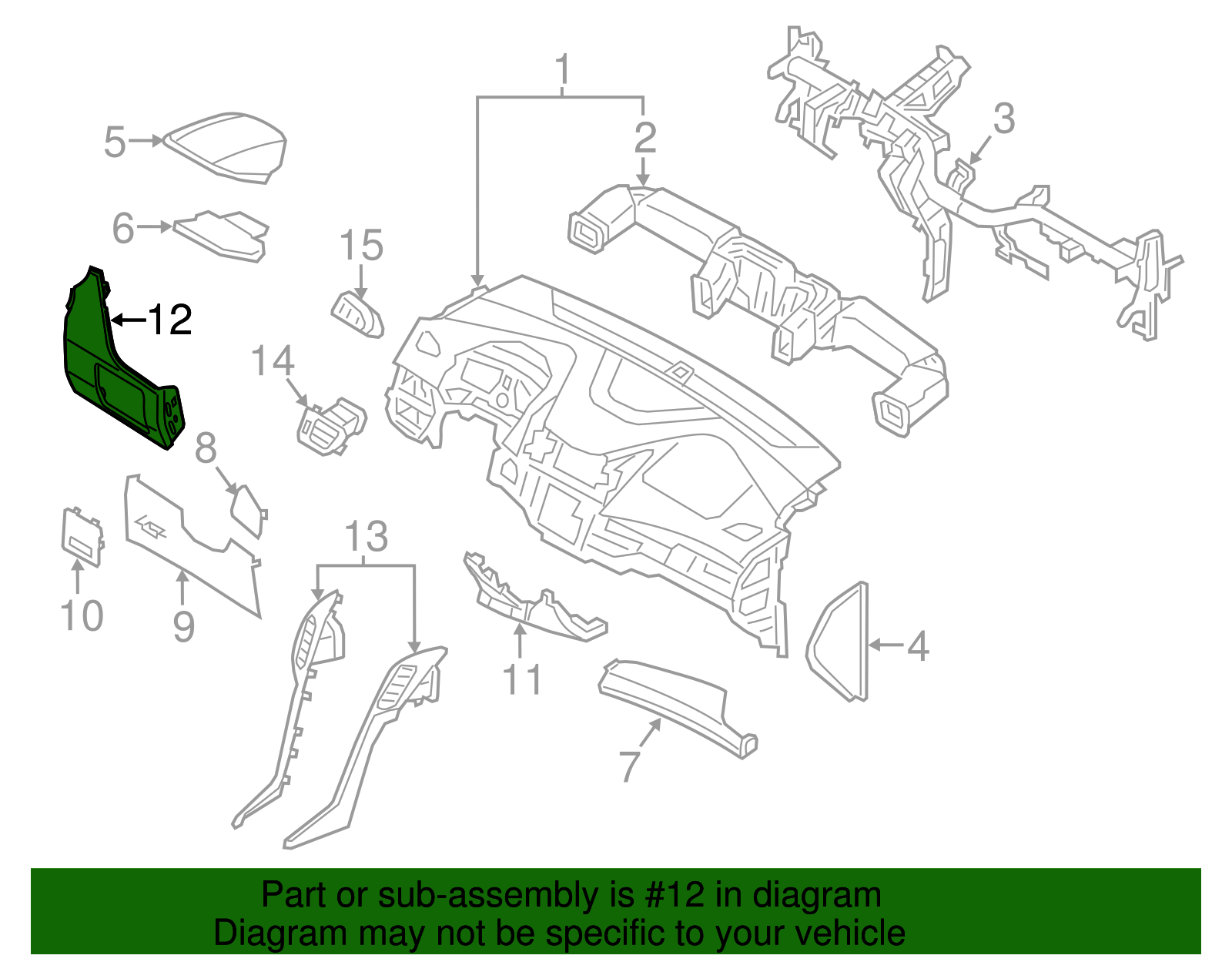 Hyundai - 84730-A5000-VYF - Switch Panel - 2013-2017 Hyundai Elantra GT ...