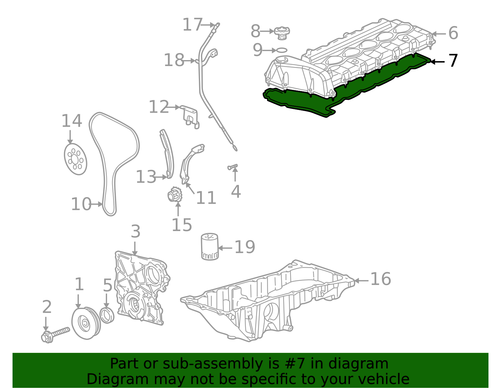 12591633 - OEM GM Valve Cover Gasket | GMPartsCenter.net | GM Parts Center