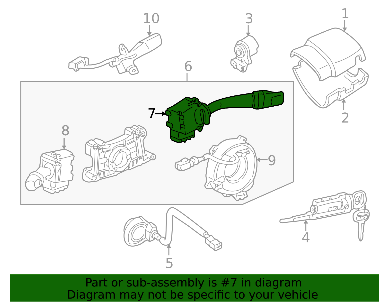 1996-2014 Toyota Wiper Switch 84652-35522 | OEM Parts Online