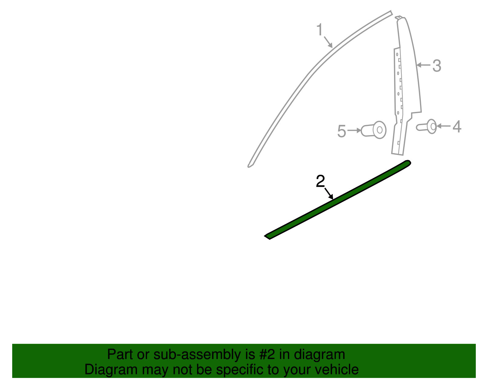 T2H1076 - Belt Molding 2017-2020 Jaguar XE | Land Leaping Genuine ...