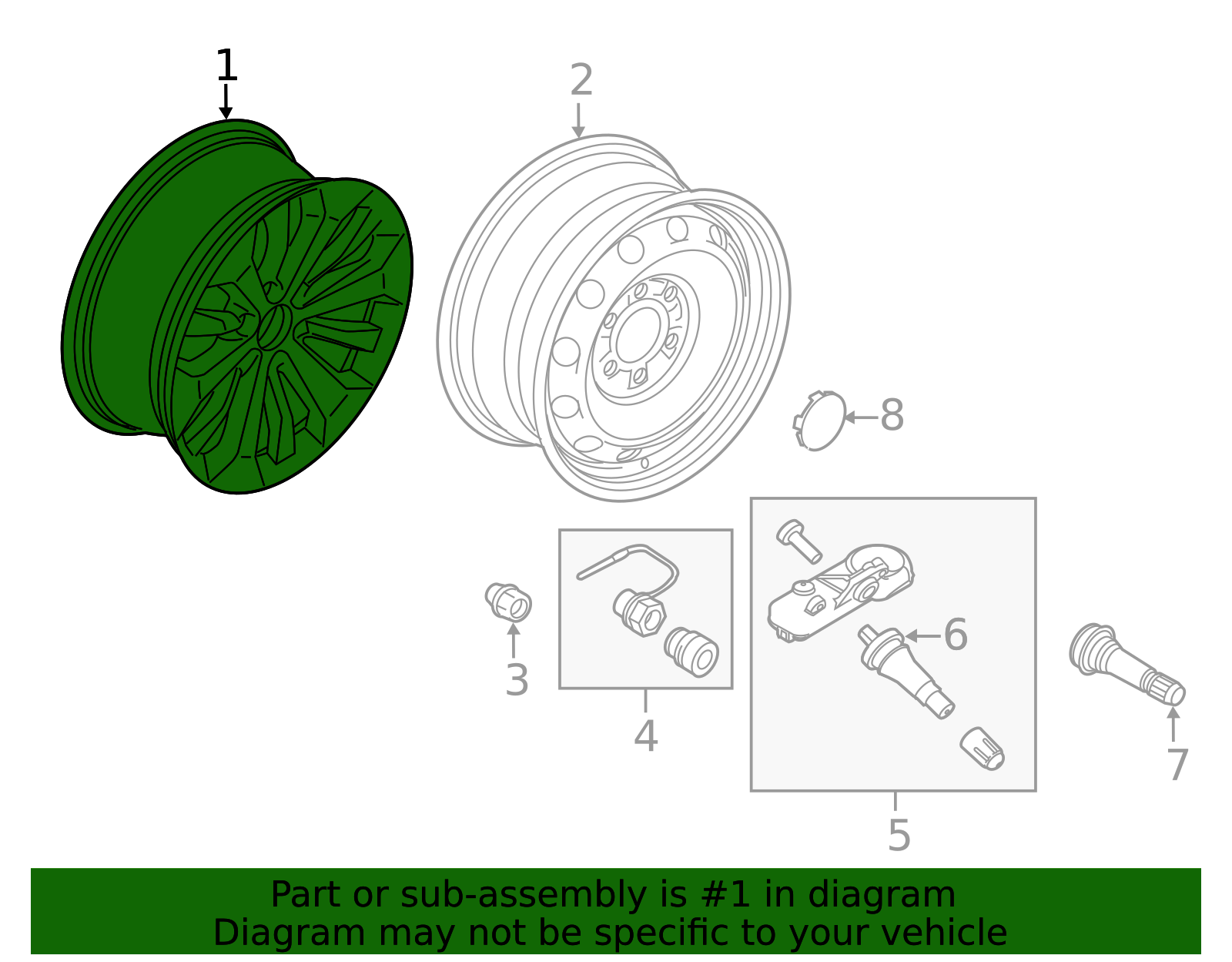 2024 Ford F-150 Wheel, Alloy RL3Z-1007-F | Awesome Parts Ford