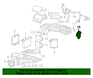 2003-2014 GM Heating and Air Conditioning Panel Mode Door Actuator ...
