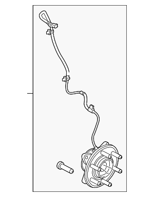 HUB-595 - Motorcraft™ Wheel Bearing And Hub Assembly - 2019-2020 Ford F ...