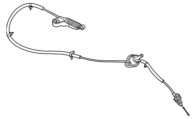 Genuine OEM Ford Part - Shift Control Cable KR3Z-7D246-A | Genuine OEM ...