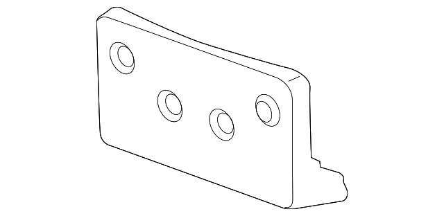 2015-2019 Chevrolet Tahoe Front License Plate Bracket 23236458 GM ...