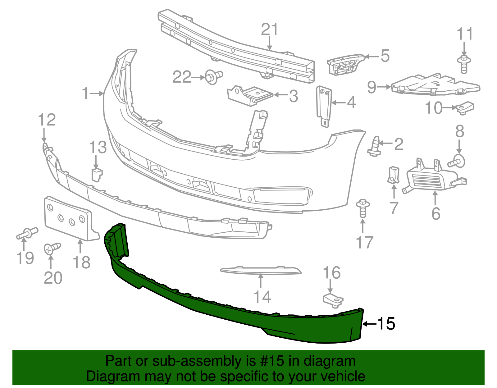 2015-2020 Chevrolet Radiator Air Lower Deflector 22936501 | QuirkParts